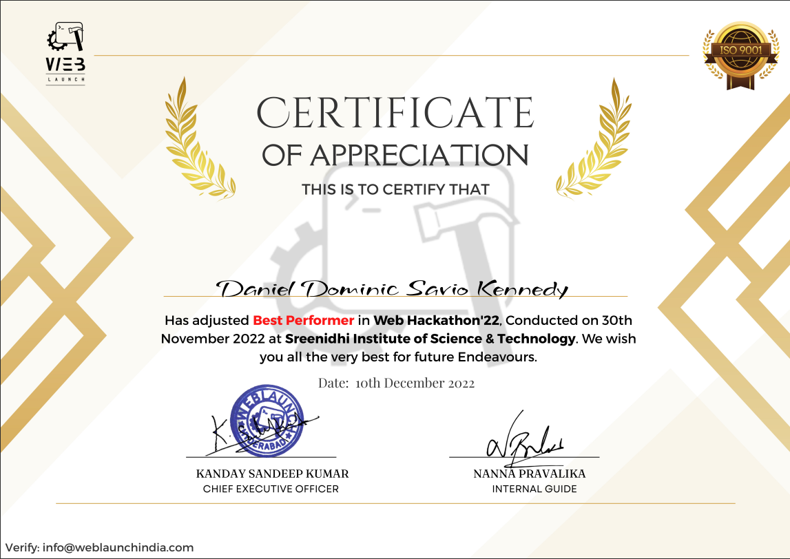 Daniel Dominic Savio Kennedy